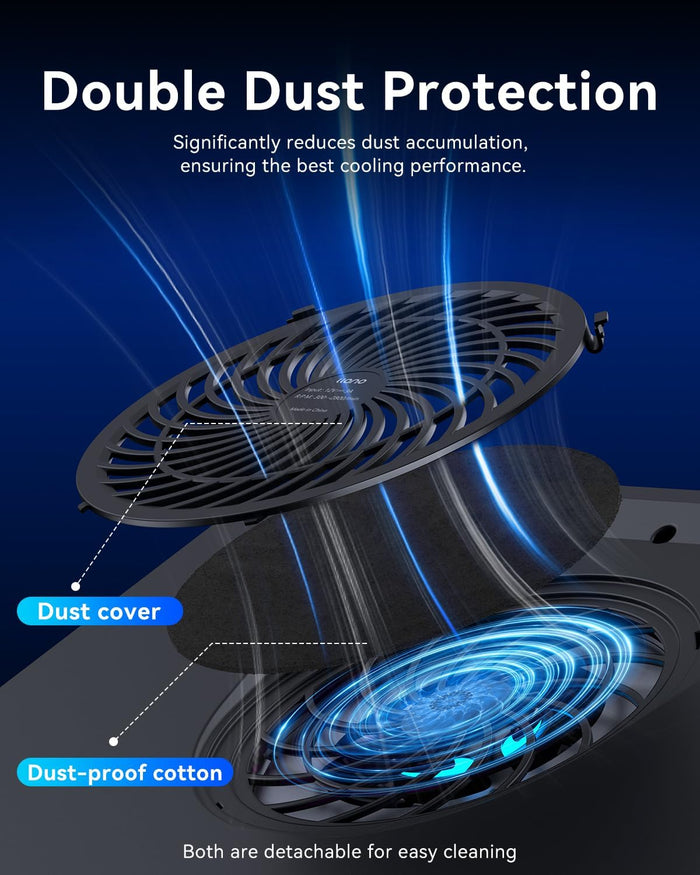 llano V12 RGB Laptop Cooling Pad, Gaming Laptop Cooler with Powerful T